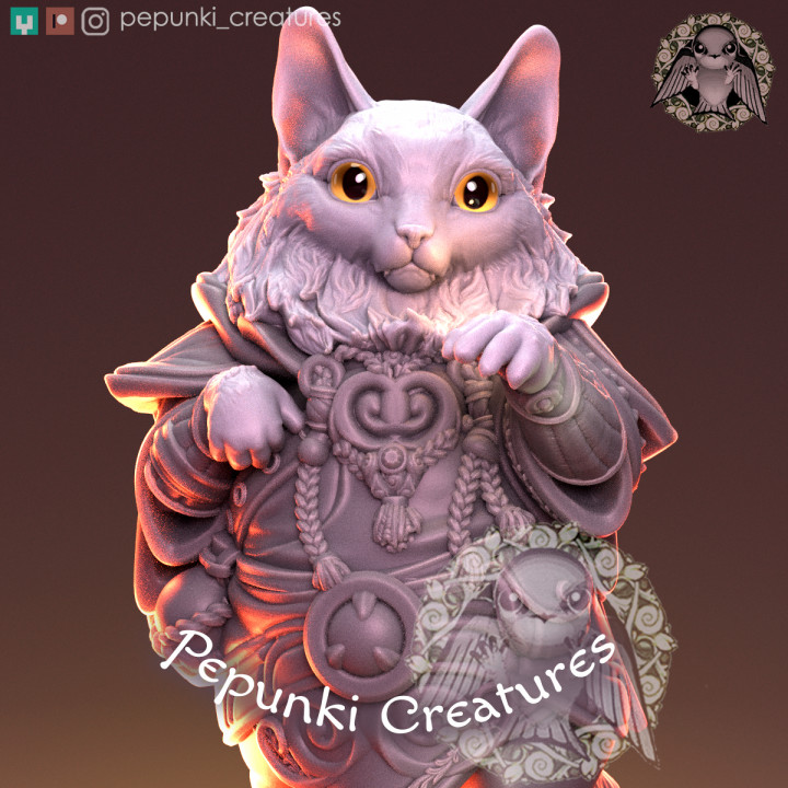 3D Printable Stepan Noble Cat by Pepunki Creatures
