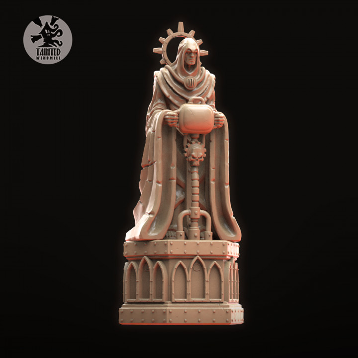 3D Printable Gothic Statues and Bases by Tainted Windmill