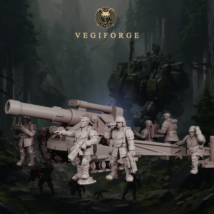 3D Printable Bellator Heavy artillery by Vegiforge