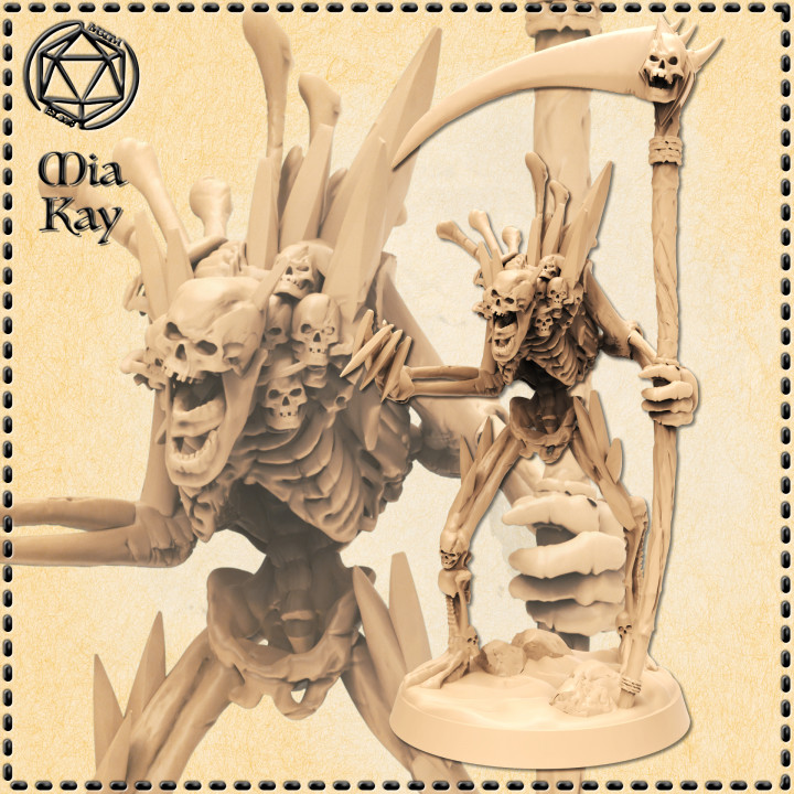 3D Printable Ice Skeleton King by M3DM