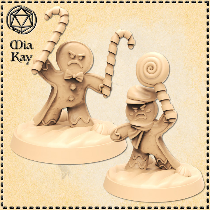 3D Printable Gingerbread Warriors by M3DM