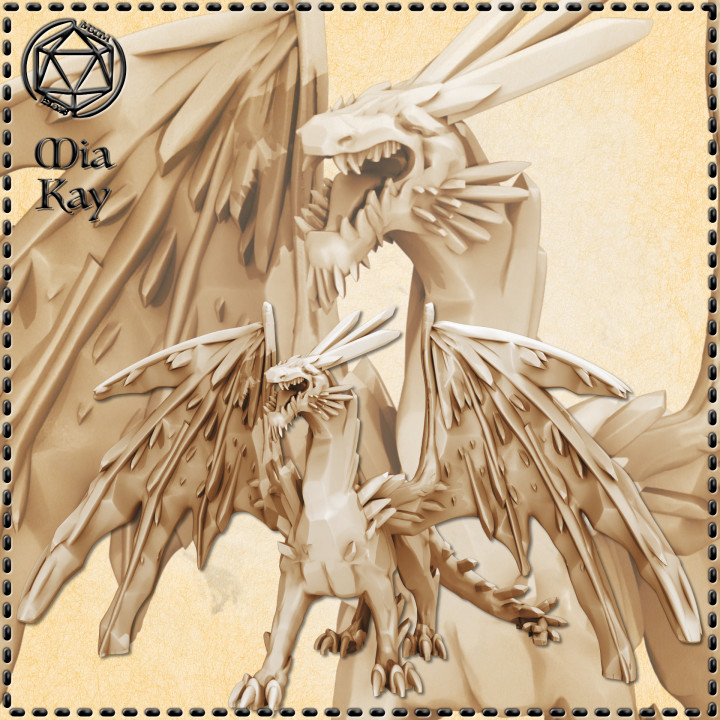 3D Printable Ice Dragon by M3DM