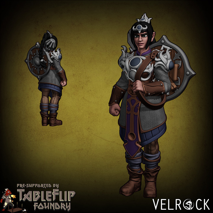 3D Printable Cleric of Shar, 2 Poses (PRESUPPORTED) by Velrock Art ...