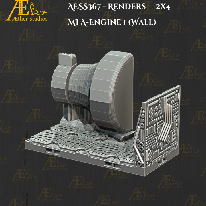 3D Printable AESS367 - Main Impulse Engine by Aether Studios