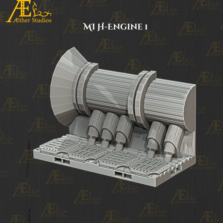 3D Printable AESS367 - Main Impulse Engine by Aether Studios