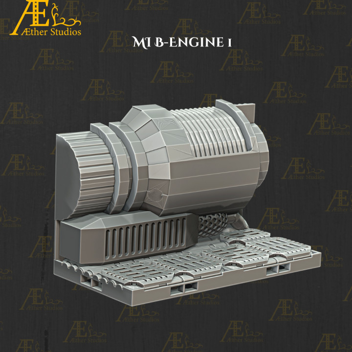 3D Printable AESS367 - Main Impulse Engine by Aether Studios