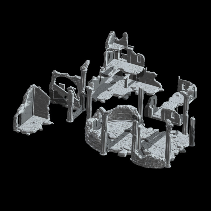 3D Printable Scatter Ruins ULTIMATE Set - Grim Dark City by Sin's ...