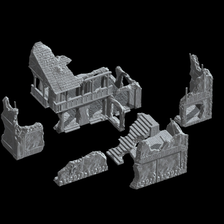 3D Printable Scatter Ruins ULTIMATE Set - Grim Dark City by Sin's ...