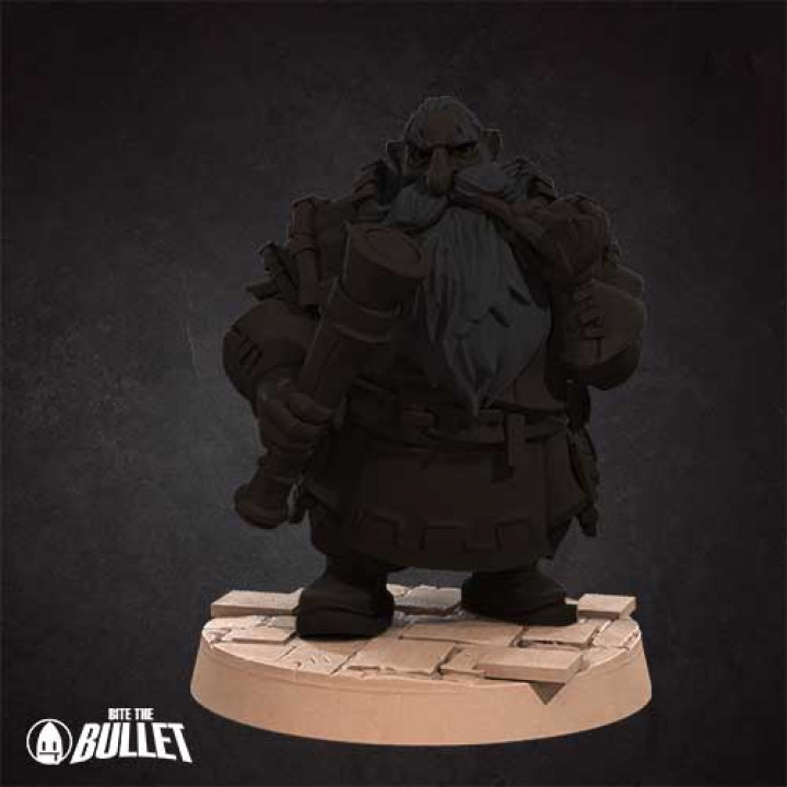 3D Printable Dwarf Watchman by Bite the Bullet