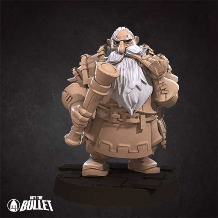 3D Printable Dwarf Watchman by Bite the Bullet