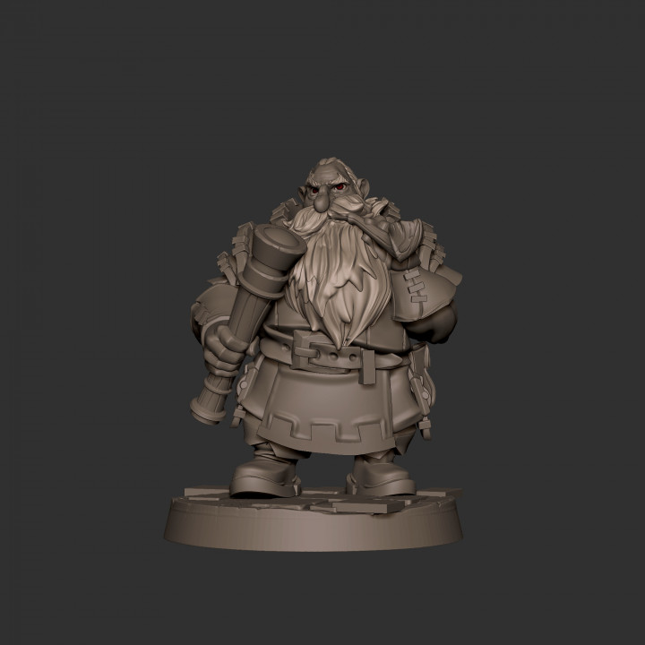 3D Printable Dwarf Watchman by Bite the Bullet