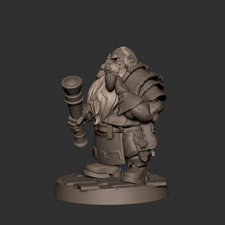 3D Printable Dwarf Watchman by Bite the Bullet