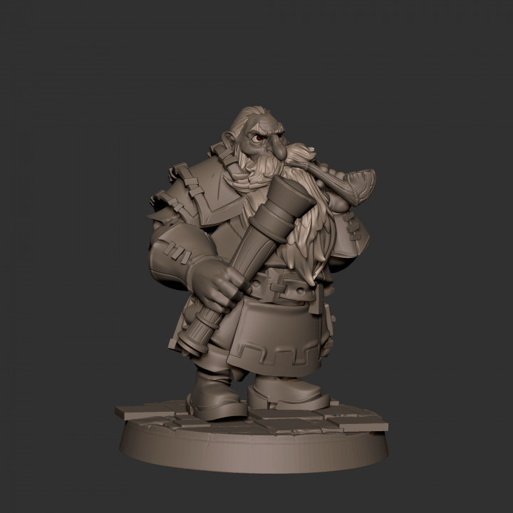 3D Printable Dwarf Watchman by Bite the Bullet
