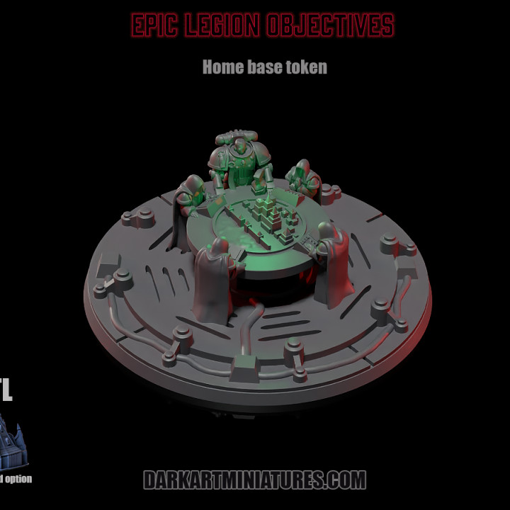 3D Printable Epic Legion Objective Tokens #2 by Klaus Teschner