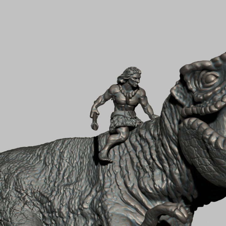 3D Printable Tyrannosauruses Rex & Riders by Wargames Atlantic