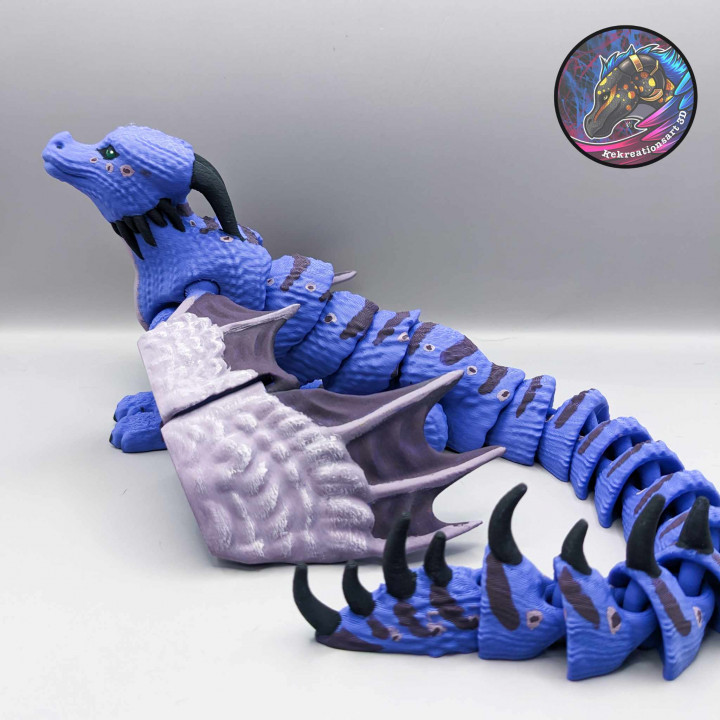 3d Printable Lyra Flexi Dragon Articulated Dragon By Kirsten M