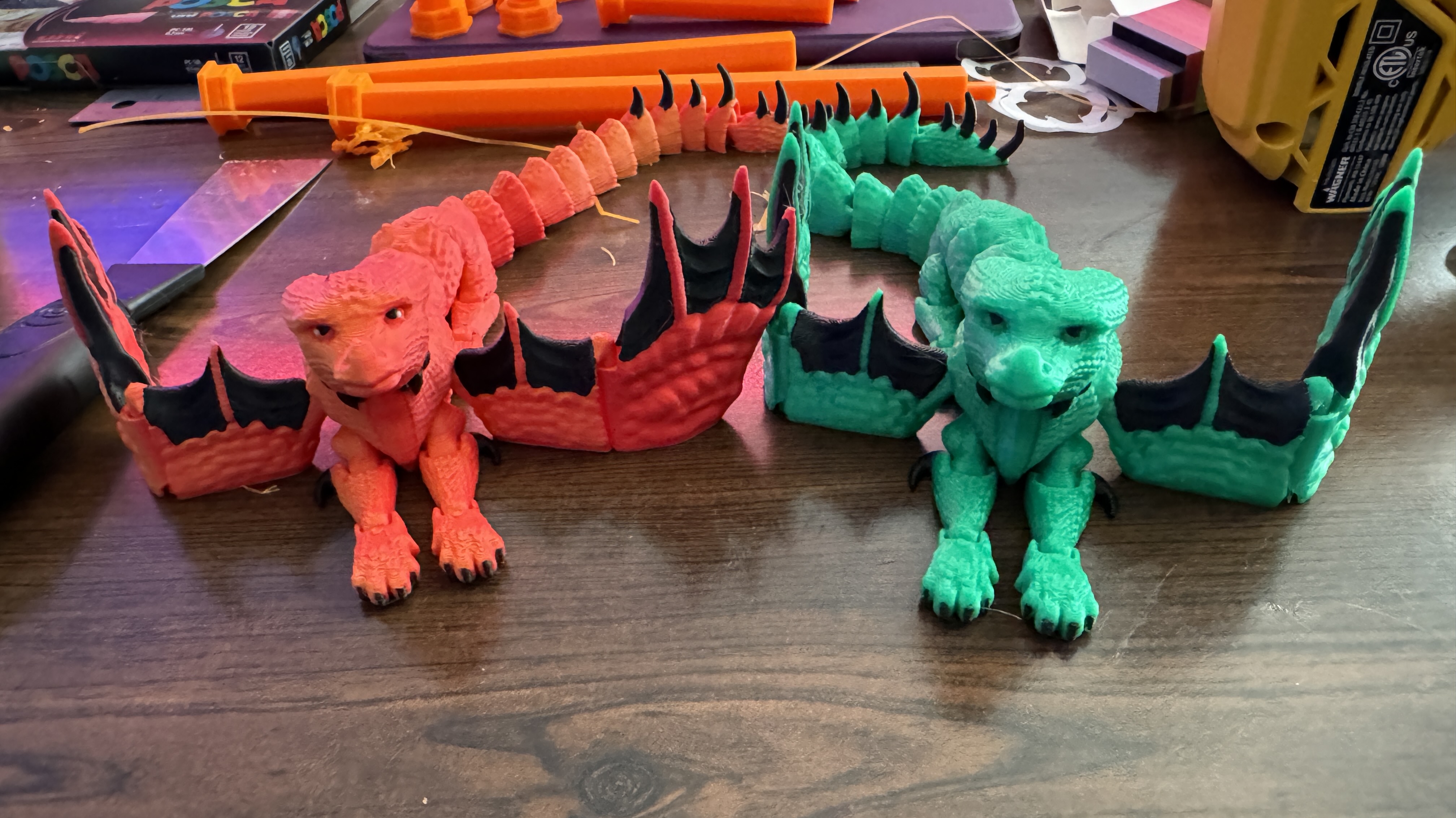 3D Printable Lyra Flexi Dragon, Articulated Dragon by Kirsten M