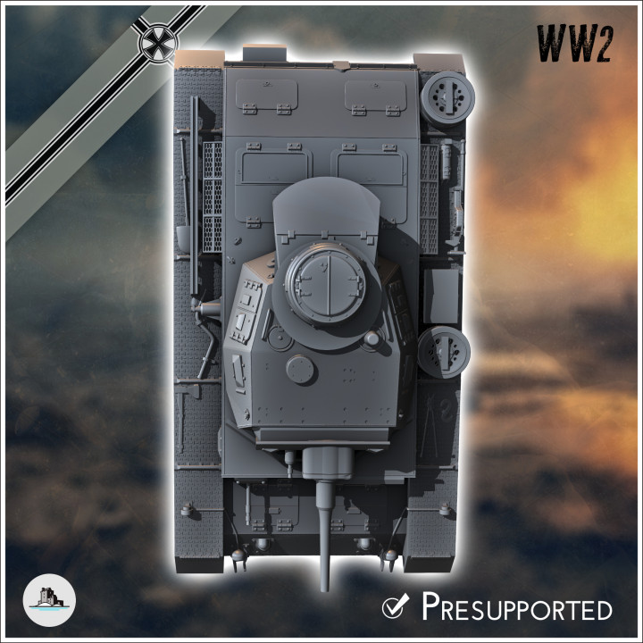 3D Printable Panzer III Ausf. G - Germany Eastern Western Front ...