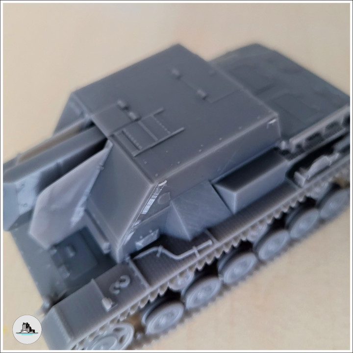 3D Printable SG-122 122 mm M-30 mounted howitzer SPG - Soviet army WW2 ...