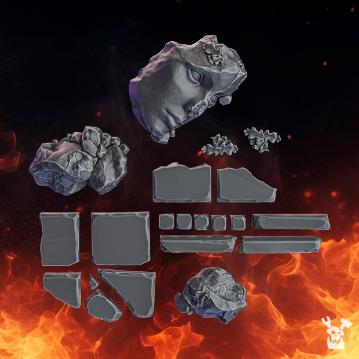 3D Printable Pactum Aeternum Bases Decor Bits Set by dakkadakka.store