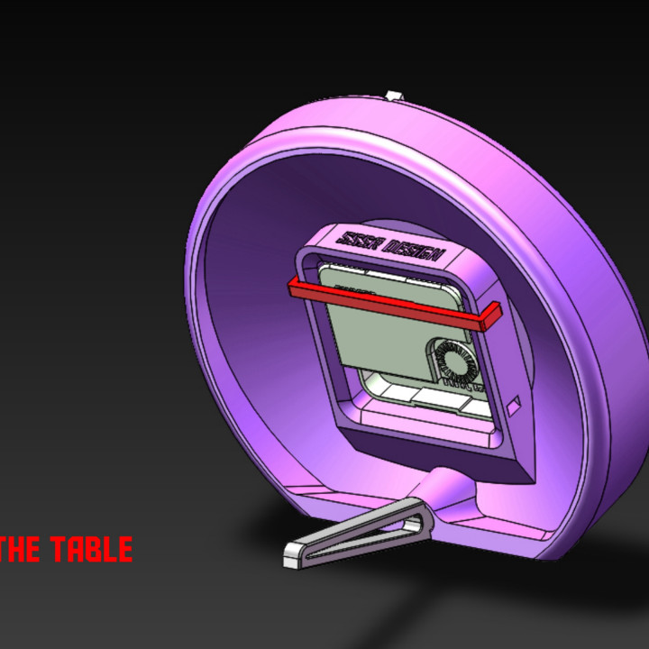 3D Printable Table Clock by MING
