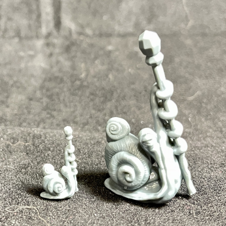 3D Printable Snail Mage by Gooey Cube (tm) by Harry's 3d Sculpting