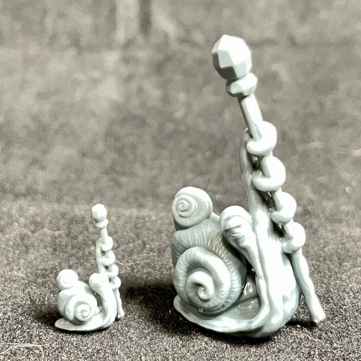 3D Printable Snail Mage by Gooey Cube (tm) by Harry's 3d Sculpting