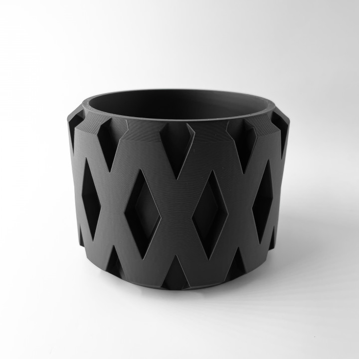 3D Printable The Rano Planter Pot with Drainage | Tray & Stand Included | Modern and Unique Home ...