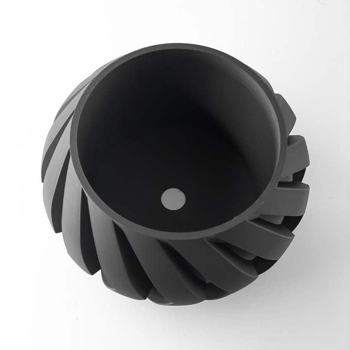3D Printable The Manse Planter Pot with Drainage | Tray & Stand ...