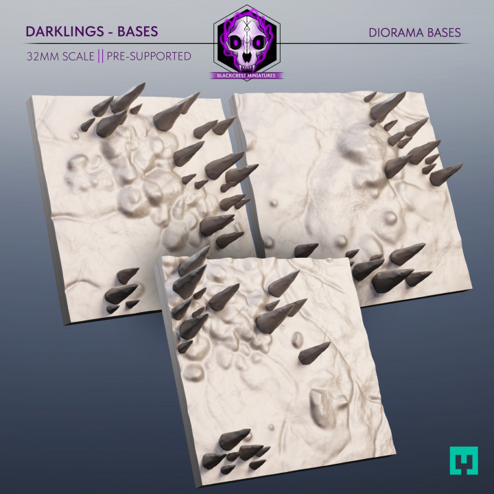 3D Printable Darklings Set by Blackcrest Miniatures