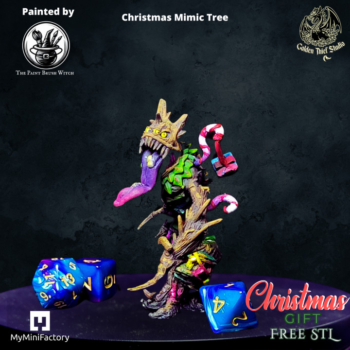 3D Printable Christmas Mimic Tree by Golden Thief Studio