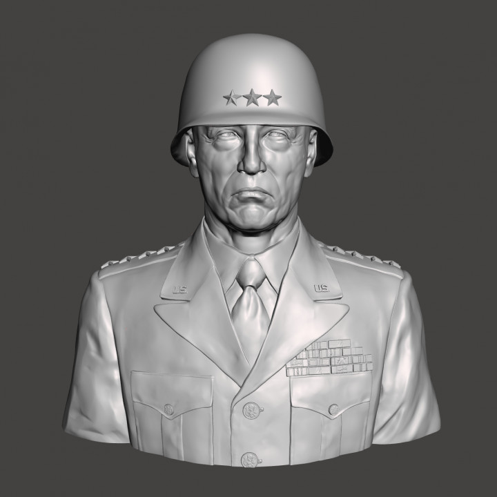 3D Printable George S. Patton - High-Quality STL File for 3D Printing ...