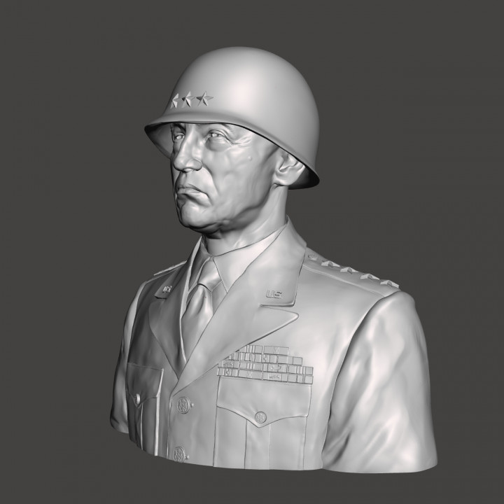 3D Printable George S. Patton - High-Quality STL File for 3D Printing ...