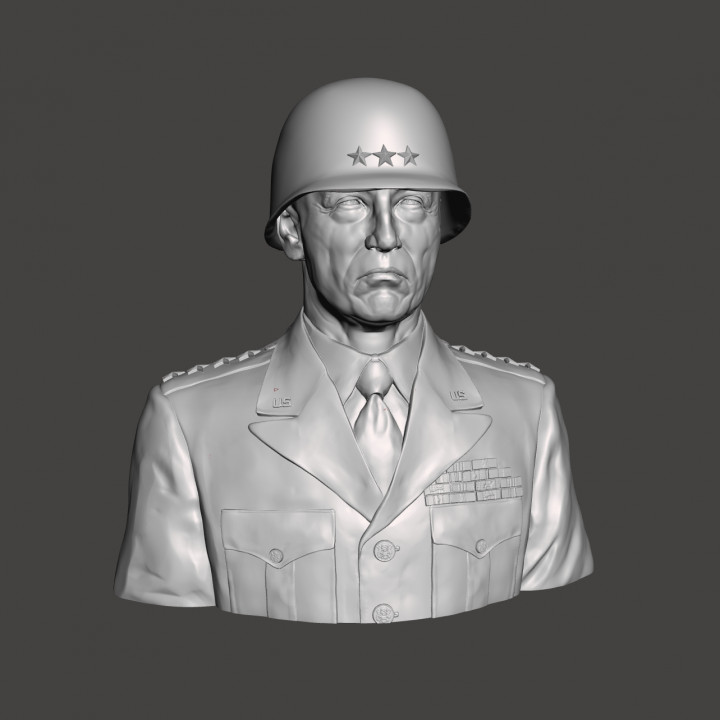 3D Printable George S. Patton - High-Quality STL File for 3D Printing ...