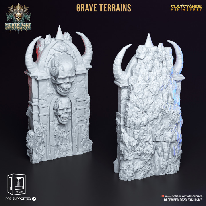 3D Printable Mortisbane Revenants Act 3 by Clay Cyanide Miniatures