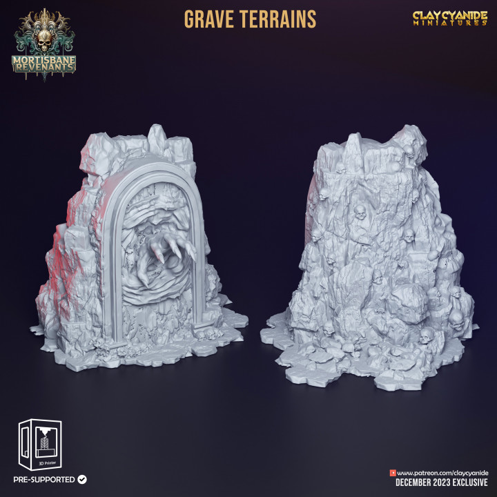3D Printable Mortisbane Revenants Act 3 by Clay Cyanide Miniatures