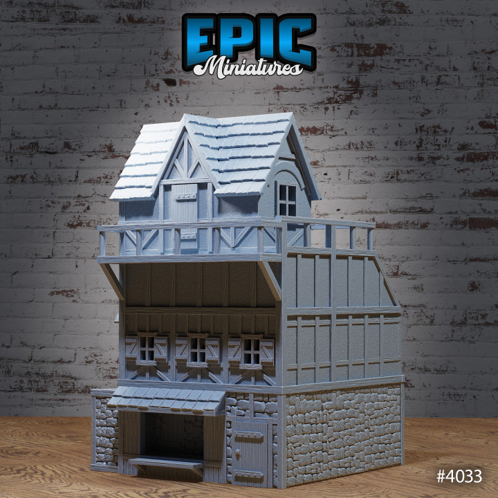 3D Printable City House End Piece / Human Building / Noble Architecture ...