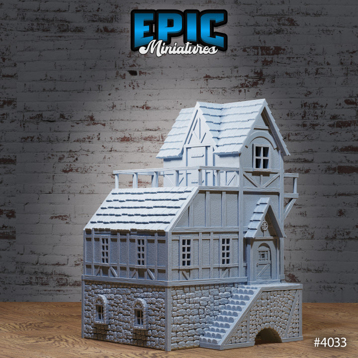 3D Printable City House End Piece / Human Building / Noble Architecture ...