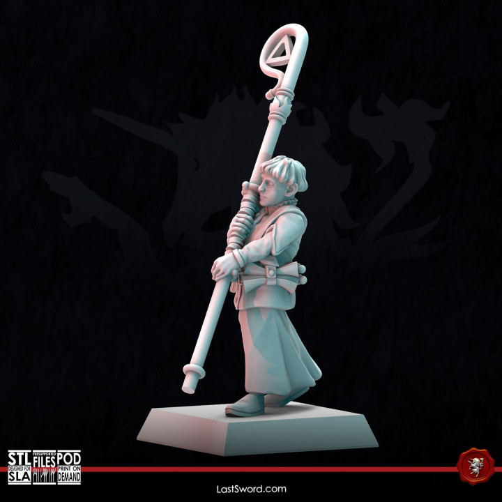 3D Printable Eternal Flame Apprentice by LastSword Miniatures