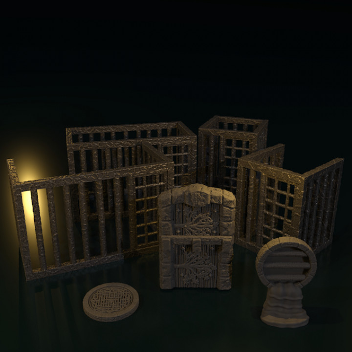 3D Printable Jail Furnishings by Krakulu
