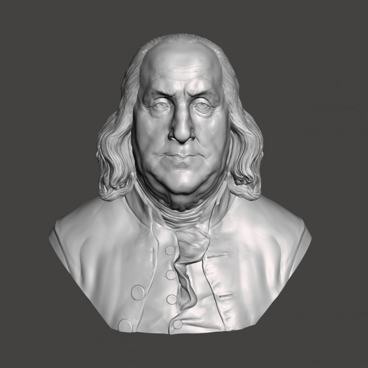 3D Printable Benjamin Franklin - High-Quality STL File for 3D Printing ...