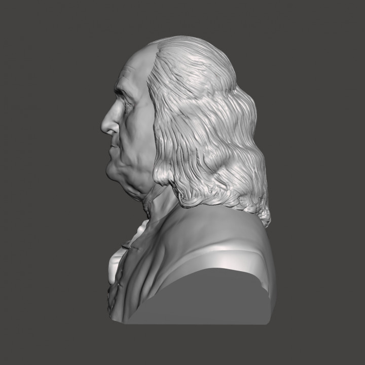 3D Printable Benjamin Franklin - High-Quality STL File for 3D Printing ...