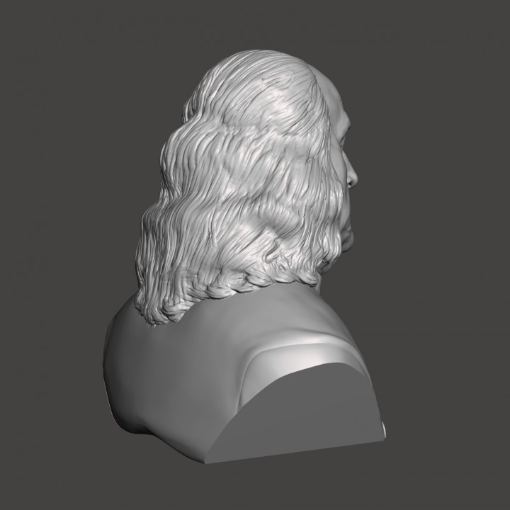 3D Printable Benjamin Franklin - High-Quality STL File for 3D Printing ...