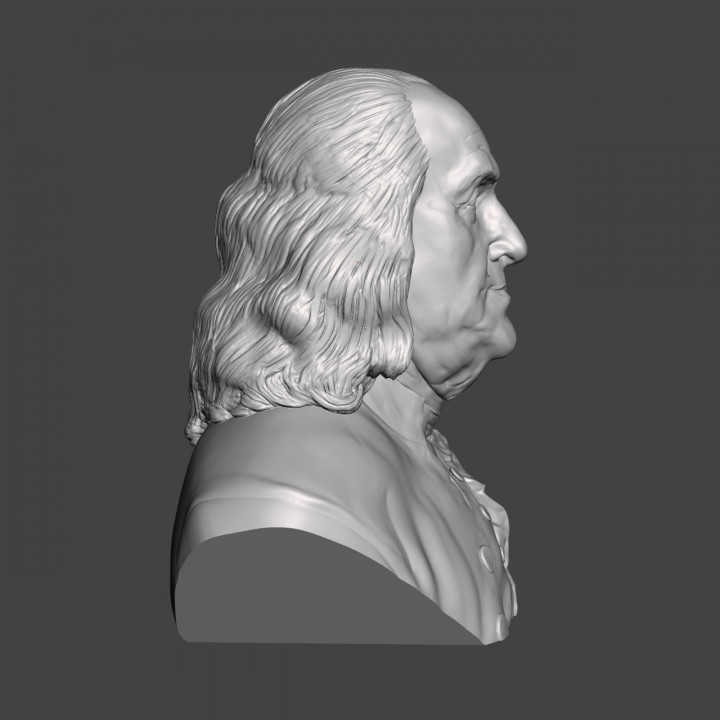 3D Printable Benjamin Franklin - High-Quality STL File for 3D Printing ...