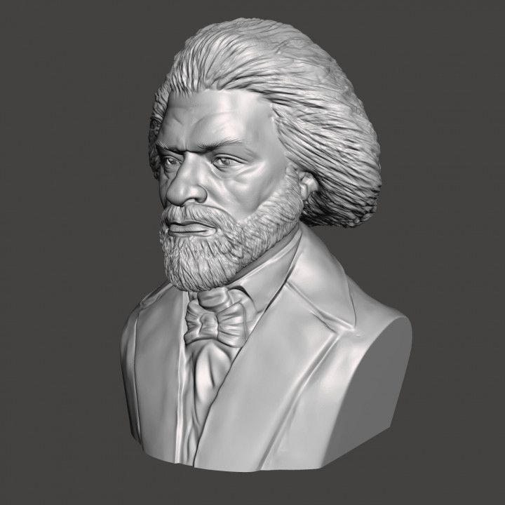 3D Printable Frederick Douglass - High-Quality STL File for 3D Printing ...