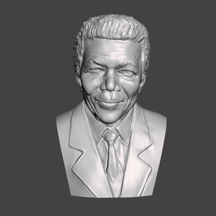 3D Printable Nelson Mandela - High-Quality STL File for 3D Printing ...