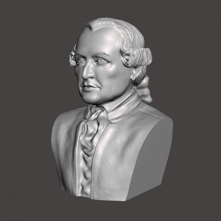 3D Printable Immanuel Kant - High-Quality STL File for 3D Printing ...