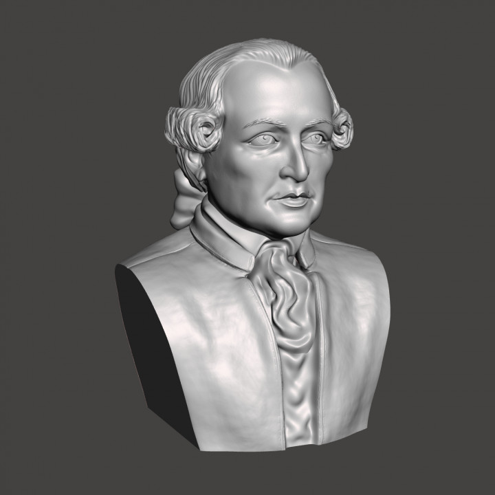 3D Printable Immanuel Kant - High-Quality STL File for 3D Printing ...