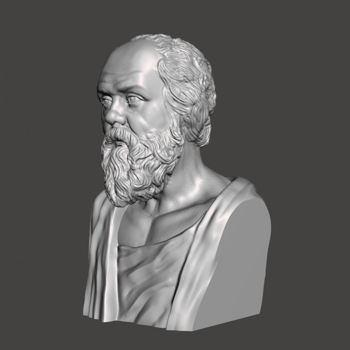 3D Printable Socrates - High-Quality STL File for 3D Printing (PERSONAL ...