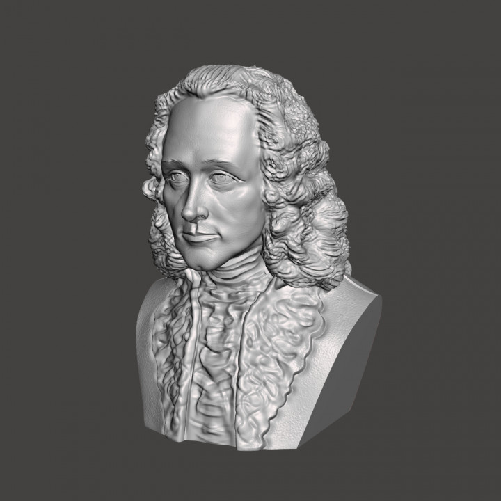 3D Printable Voltaire - High-Quality STL File for 3D Printing (PERSONAL ...